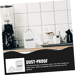 NOLITOY food storage jar loose tea jar tea flour canister candy jar with lid food containers with lids containers for food Candy Holder Decorative Tea Holder Metal Tea Holder crisper