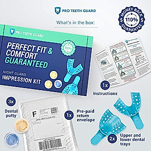 Custom Soft Dental Night Guard for Teeth Grinding (Bruxism), Clenching, Jaw Pain - Women