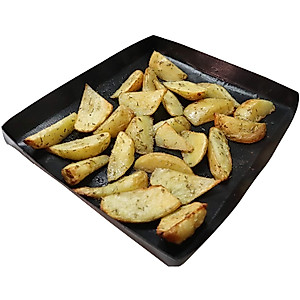 Firsmat Solid PTFE Cooking Basket For Speed Ovens,Quick Oven Basket Tray For Chips Chicken Wings Sub Roll Bread Heating Non Stick PTFE BBQ Tray