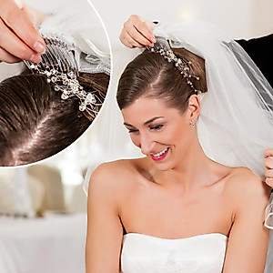 24 Pcs Plastic Hair Side Combs French Twist Comb with 23 Teeth Fine Hair Clips Decorative Hair Combs for Women