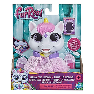 FurReal Airina The Unicorn Color-Change Interactive Feeding Toy, Lights and Sounds, Ages 4 and up