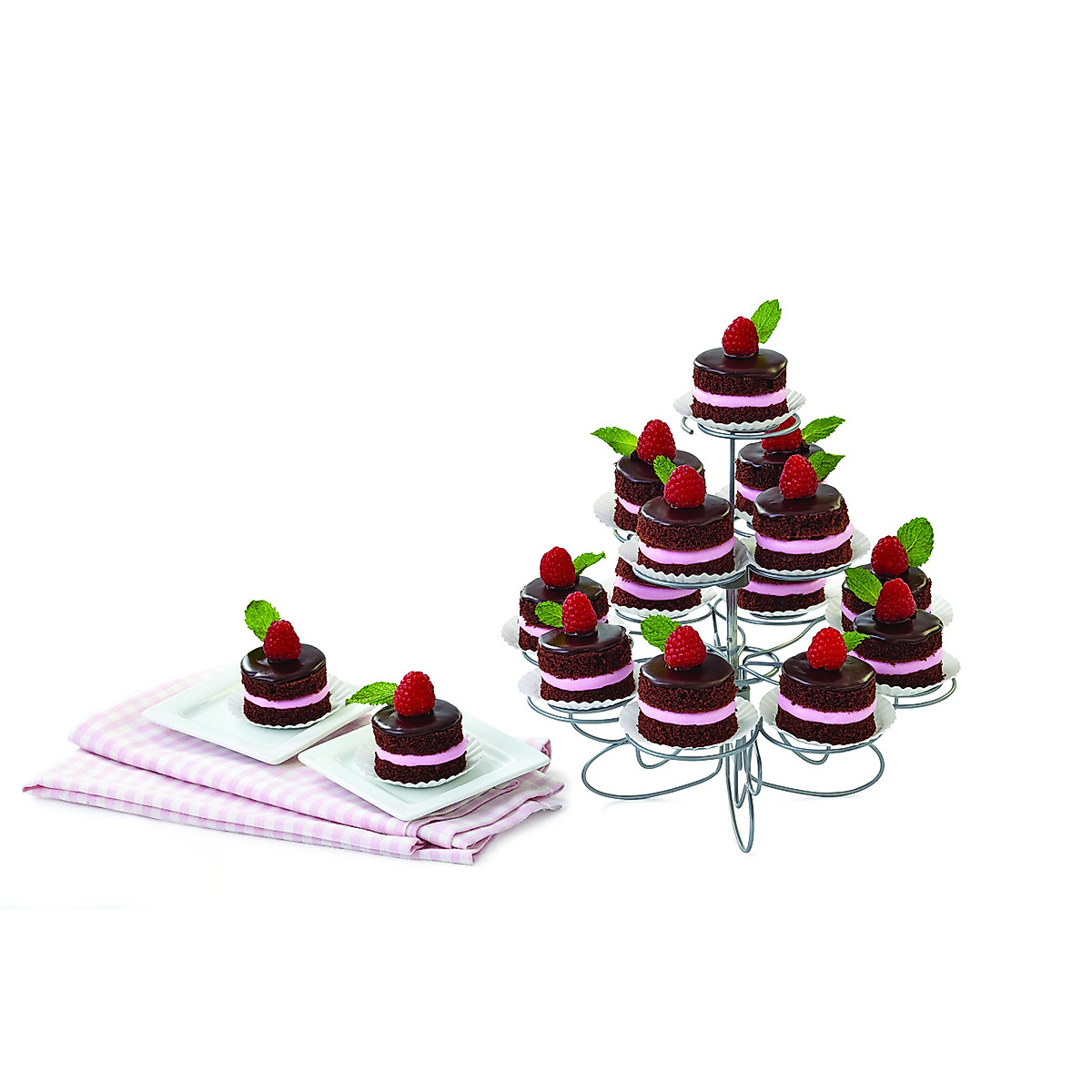 Wilton Cupcakes 'N More Small Cupcake Stand - Metal Dessert Stand
