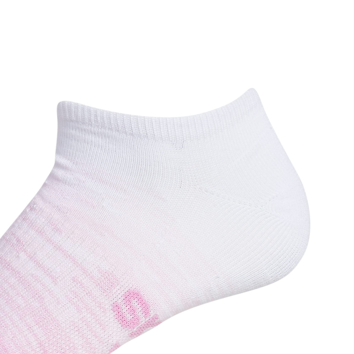 adidas Womens Superlite Badge of Sport (6-pair) No Show Sock, White/Bliss Orchid/Clear Blue, Medium US