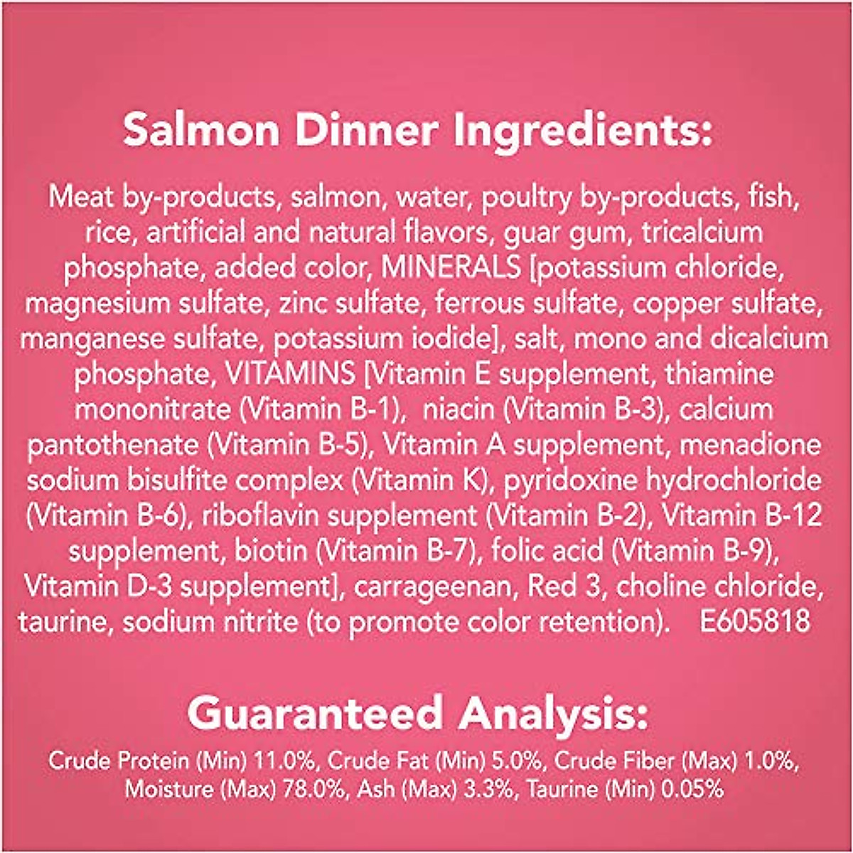 Purina Friskies Salmon Dinner Pate Wet Cat Food, 5.5 oz. Cans (Pack of 12)