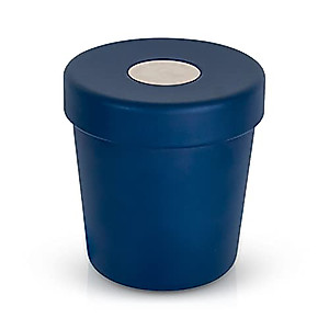The Ice Cream Canteen Vacuum Insulated Double Wall Stainless Steel Thermos Container for the pint of ice cream enjoy ice cream anywhere (Blueberry Blue)