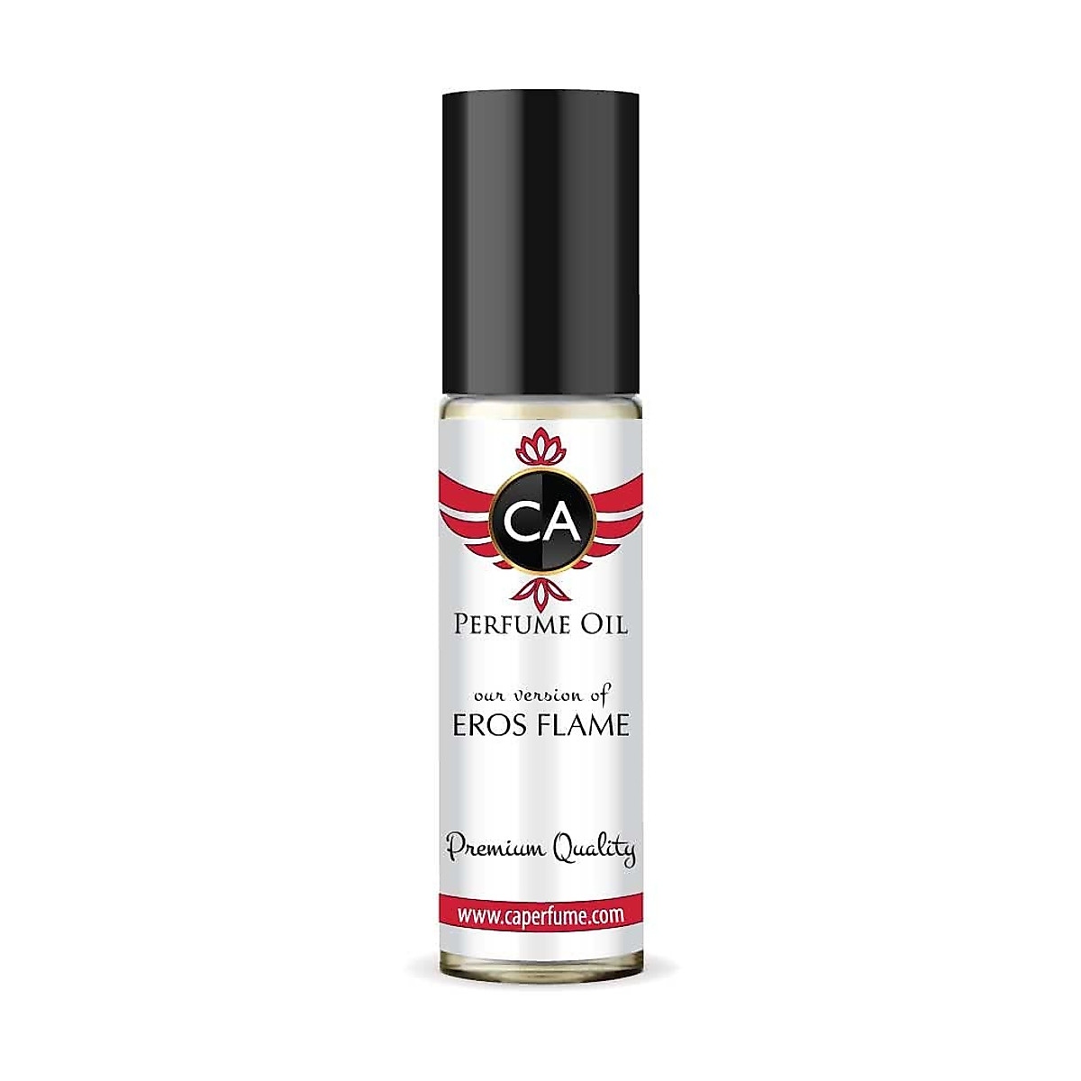 CA Perfume Impression of Eros Flame For Men Replica Fragrance Body Oil Dupes Alcohol-Free Essential Aromatherapy Sample Travel Size Concentrated Long Lasting Attar Roll-On 0.3 Fl Oz/10ml