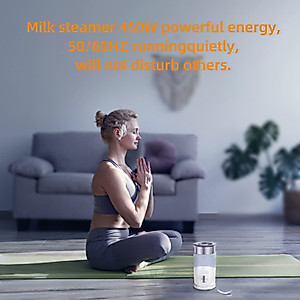 Milk Frother,4-in-1 milk frother steamer,12oz Instant Milk Frother,Milk Warmer for Coffee,Cold Foam Maker,Electric Frother for Milk,Auto Shut-Off,Silent Operation for Latte,Cappuccino,White