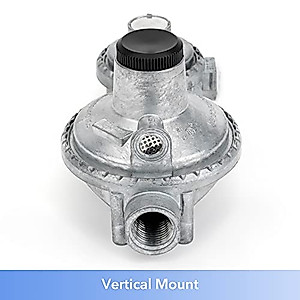 Stanbroil Vertical Two Stage Propane Regulator with 3/8" Female NPT Outlet and 1/4" Female NPT Inlet for Propane Tank