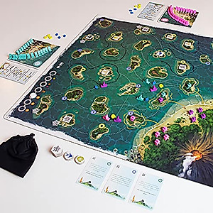 Ludonova Polynesia Board Game | Strategy Board Game | Adventure Game | Interactive Game for Teens and Adults | Ages 14 and up | 2 to 4 Players | Average Playtime 75 Minutes | Made by Ludonova
