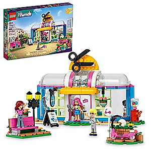 LEGO Friends Hair Salon 41743 Building Toy, Hairdressing Set with Paisley and Olly Mini-Dolls, Spa Toy with Accessories for Creative Pretend Play, Idea for 6 Year Old Kids