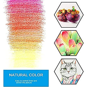 ARZASGO 36 Colored Pencils Set, Artist Coloring Pencils for Adult Coloring Books, Artist Sketch, Premier Drawing Pencils with Canvas Roll-up Pouch Bag and Pencil Sharpener