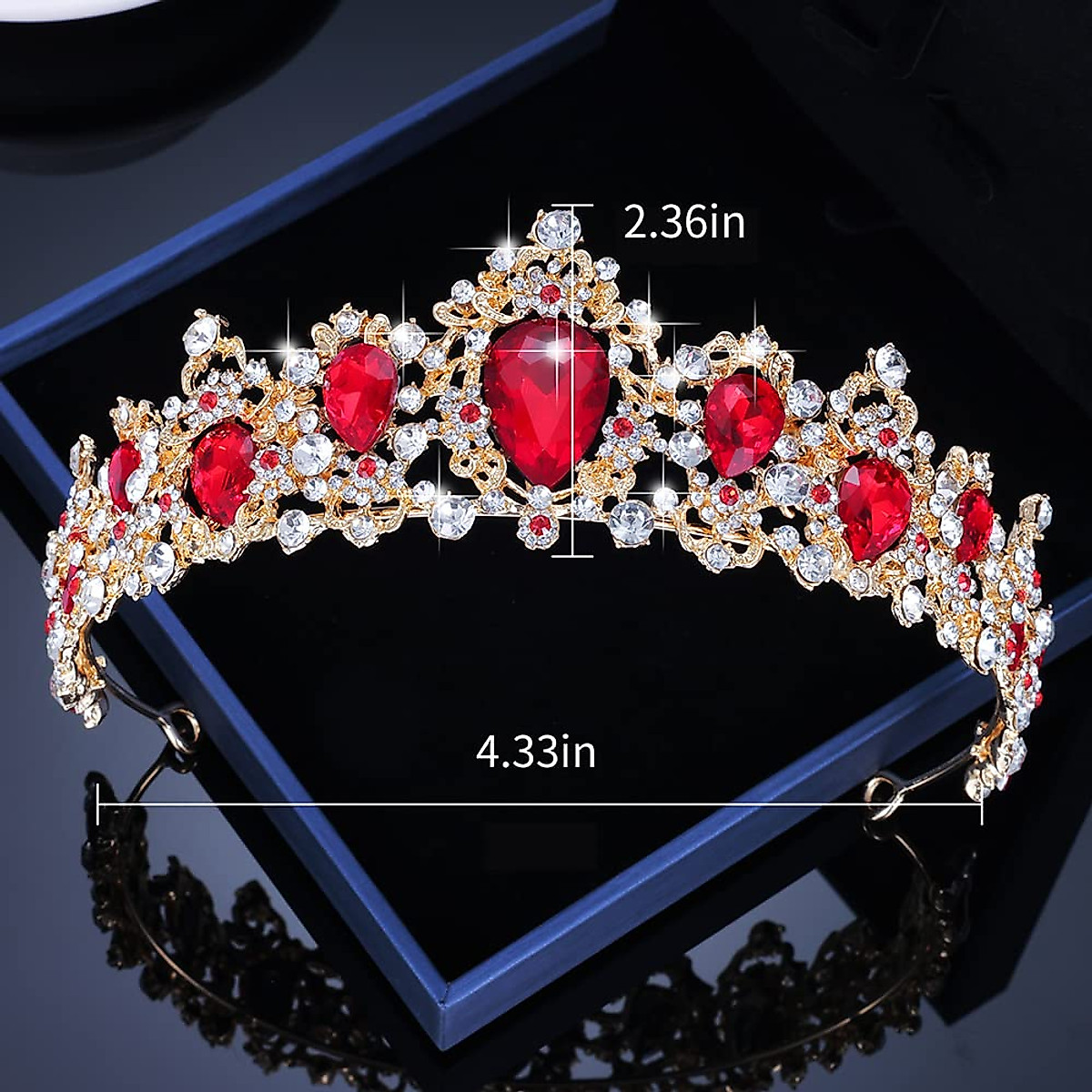 Kamirola Crown for Women Wedding Tiara for Women Queen Crown Crystal Tiara Crown Wedding Tiaras for Bride Royal Princess Crowns for For Girls (Age3+) Women Birthday Prom Pageant Party halloween Chrismas