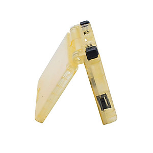 Meijunter Replacement Housing Shell Case for Gameboy Advance SP GBA SP Console(Transparent Clear Yellow)
