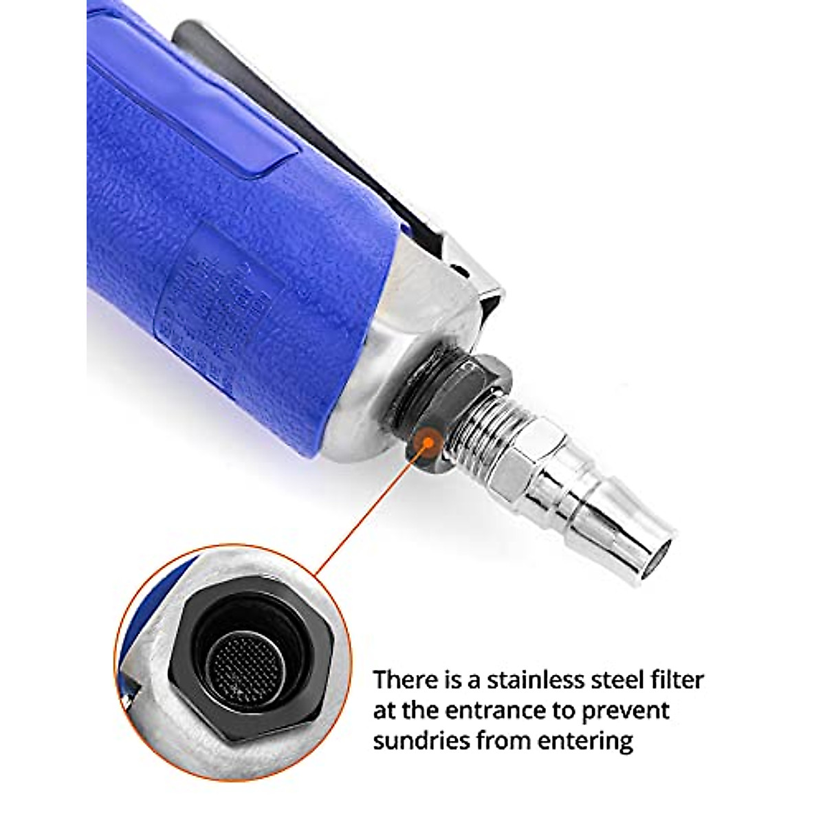 QWORK Air Ratchet Wrench, 3/8" Super Fast Heavy Duty Air Ratchet, 65ft-lbs