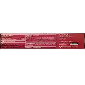 Colgate Anticavity Fluoride Toothpaste Sparkling White Cinnamint with Cinnamon & Natural Mint Flavor Gel - Gluten Free