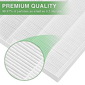 C545 H13 True HEPA Replacement Filter S Compatible with Winix C545 Air Purifier, Replaces Winix S Filter 1712-0096-00, 1 True HEPA Filter + 4 Activated Carbon Filters