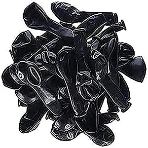Qualatex 5" Onyx Black Latex Balloons (100ct)