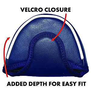 Team Golf NHL Toronto Maple Leafs Putter Cover - Mallet (Color) - Printed Team Golf NHL Putter Cover - Mallet Printed, Fits Most Mallet Putters, Easily Slips on and Secures with Velcro Closure