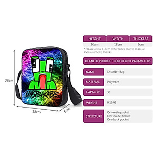 Unspeak-able Kids School Bag Set Boys Pencil Case Backpack Starry Sky Printing Book Bags Travel Daypack Girls Game Fans Gift (Sky)