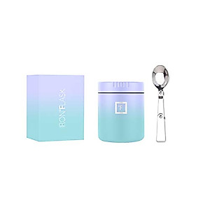 IRON °FLASK Thermos for Hot Food & Soup - 13.5oz Insulated Food Jar with Foldable Spoon for Kids & Adults - Leak Proof, Stainless Steel, Storage, Lunch Container, Canteen, Double Walled