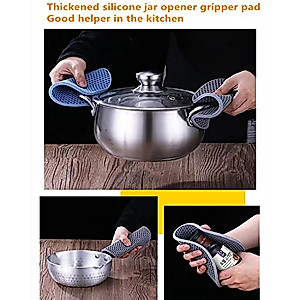 Tunyet 8pcs Jar Opener set.4pcs Rubber Jar Gripper Pad.2pcs Silicone Jar Opener Gripper Pad.1 Bottle Opener and 1 Stainless Steel Wine Opener