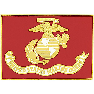 U.S. MARINES, United States Marine Corps FLAG - Original Artwork, Expertly Designed PIN - 1.125"
