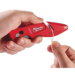 Milwaukee 48-22-1902 Fastback Flip Utility Knife and 48-22-1950 General Purpose Utility Blades with Dispenser (50-Blades Included)