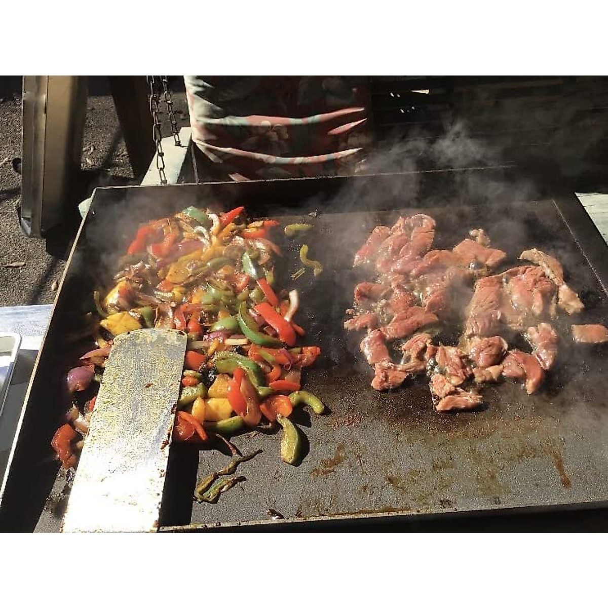 Flat Top Griddle Grill Station,Camplux Propane Gas Tabletop Griddle for Camping,Outdoor,Tailgating,Kitchen-BBQ Grill with Knobs & Ignition,22 inch