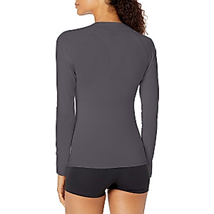 ASICS Spin Serve Volleyball Jersey Long Sleeve, Team Steel Grey, x Large