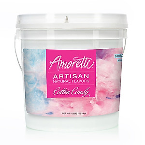 Amoretti - Natural Cotton Candy Artisan Flavor Paste 8 oz - Perfect For Pastry, Savory, Brewing, and more, Preservative Free, Gluten Free, Kosher Pareve, No Artificial Sweeteners, Highly Concentrated