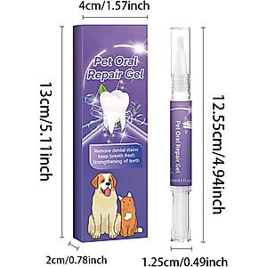 bailconti Lettuce Pets Toothbrush, Pet Oral Repair Gel for Dogs, Pet Oral Repair Gel, Lettuce Pets Dog Toothbrush, Pet Teeth Repairing, Pet Breath Freshener Gel Care Cleaner, for Dogs & Cats (2Pcs)