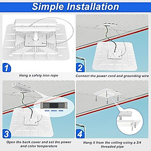 180W LED Canopy Gas Station Light, 5700K Surface Mount LED Carport Ceiling Light (700W HID/HPS Replacement) 25200LM Commercial Canopy Ceiling Lighting, IP65 Waterproof 120-277V DLC UL Listed