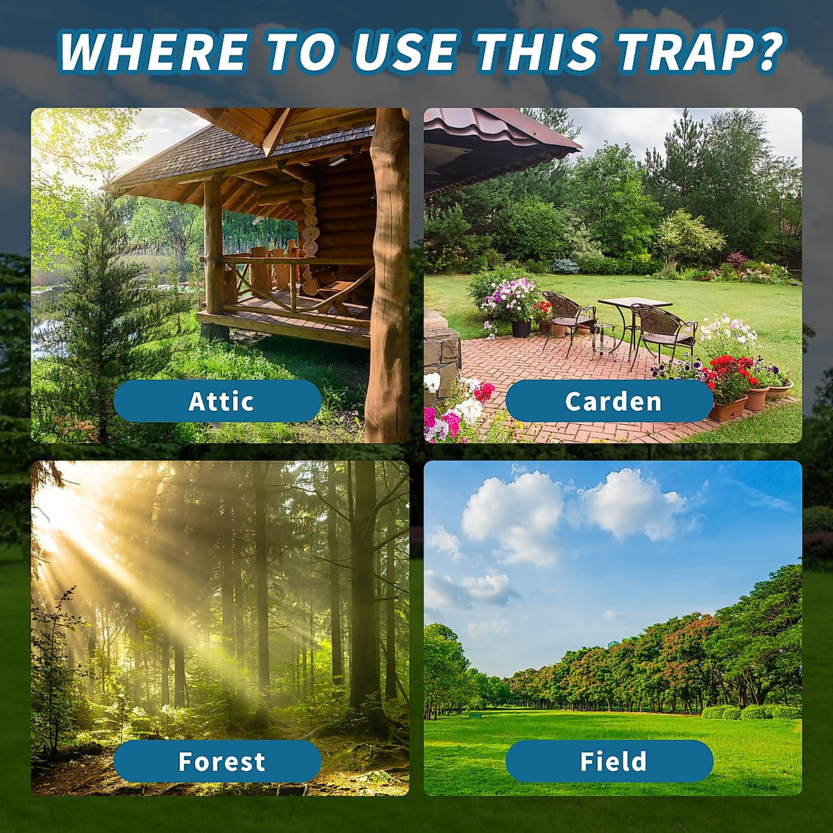 2 Pack Animal Traps Small Medium Animal Outdoor Spring Trap (2)