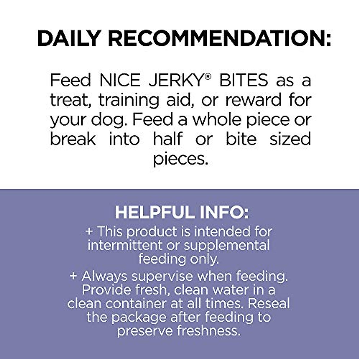 I and love and you Nice Jerky Bites - Grain Free Dog Treats, Chicken + Duck, 4-Ounce, Pack of 1