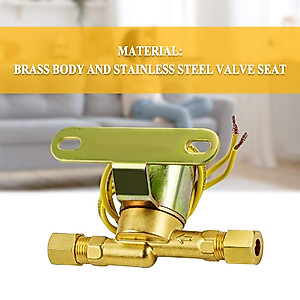 Humidifier Water Solenoid Valve 4040 for Aprilaire Whole House Humidifier 400 400M 500 500M 600 600M 558 550A 550 568 560A 700M 768 760A 760| 24 Volts | 2.3 Watts | 60 HZ-Yellow by TOMOON