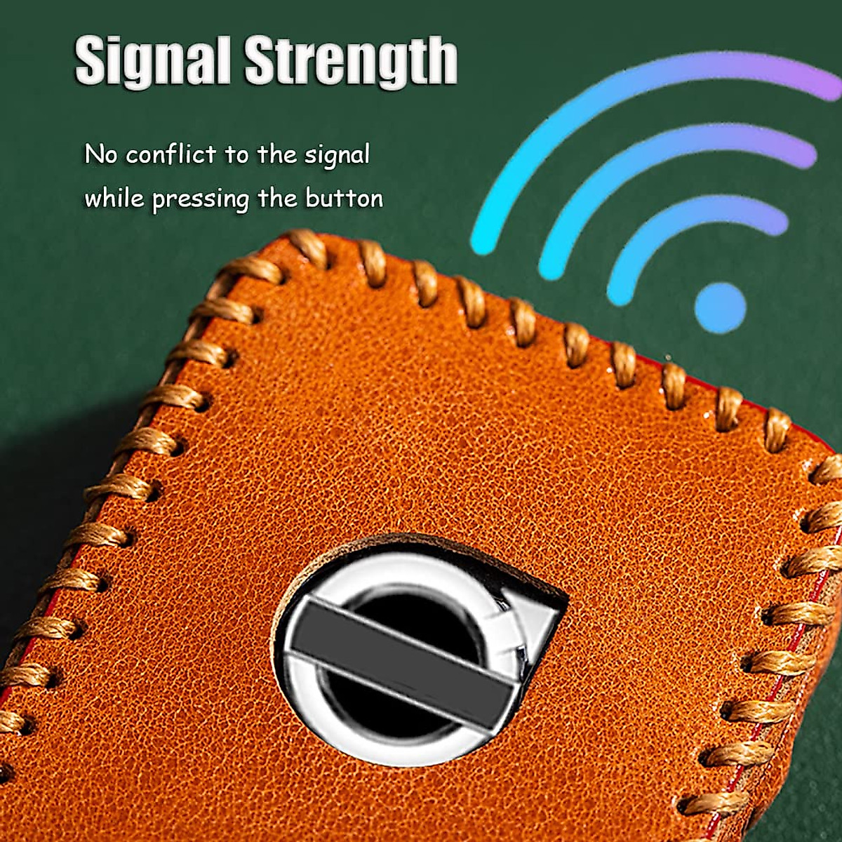 HIBEYO 2022 Leather Key Fob Case Protection for Volvo XC40 XC60 XC90 S90 V90 Smart Key Case Cover with Keychains Accessories Simple Light Luxury Key Fob Case-White