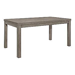 Homelegance Lexicon Bainbridge 64" Transitional Wood Dining Room Table in Weathered Gray