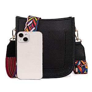 Montana West Small Crossbody Bag for Women Mini Shoulder Purse Classic Satchel Handbags Lightweight Bucket Purse,MWC-077ABK