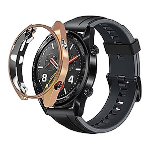 Hemobllo 2pcs waches Watch Protector watchamacallit watchs Watch case Rose Gold Watch Bling Watch Protective Watch Cover Watch Protect Shell Watch Protective Case Pearlescent Set gt