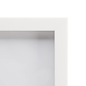 Amazon Basics Rectangular Photo Picture Frame, 4" x 6", Pack of 5, White
