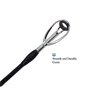 Fitzgerald Stunner HD Series Spinning Rods Lightweight Sensitive Rods Premium American Tackle Microwave Guides, Freshwater and Inshore Fishing Rods 7’3” - 7’6” Medium Heavy