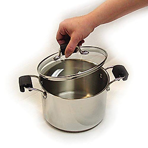 JAZ innovations Cool Touch Lid Handle Covers Other Kitchen Accessories, avarage, Black