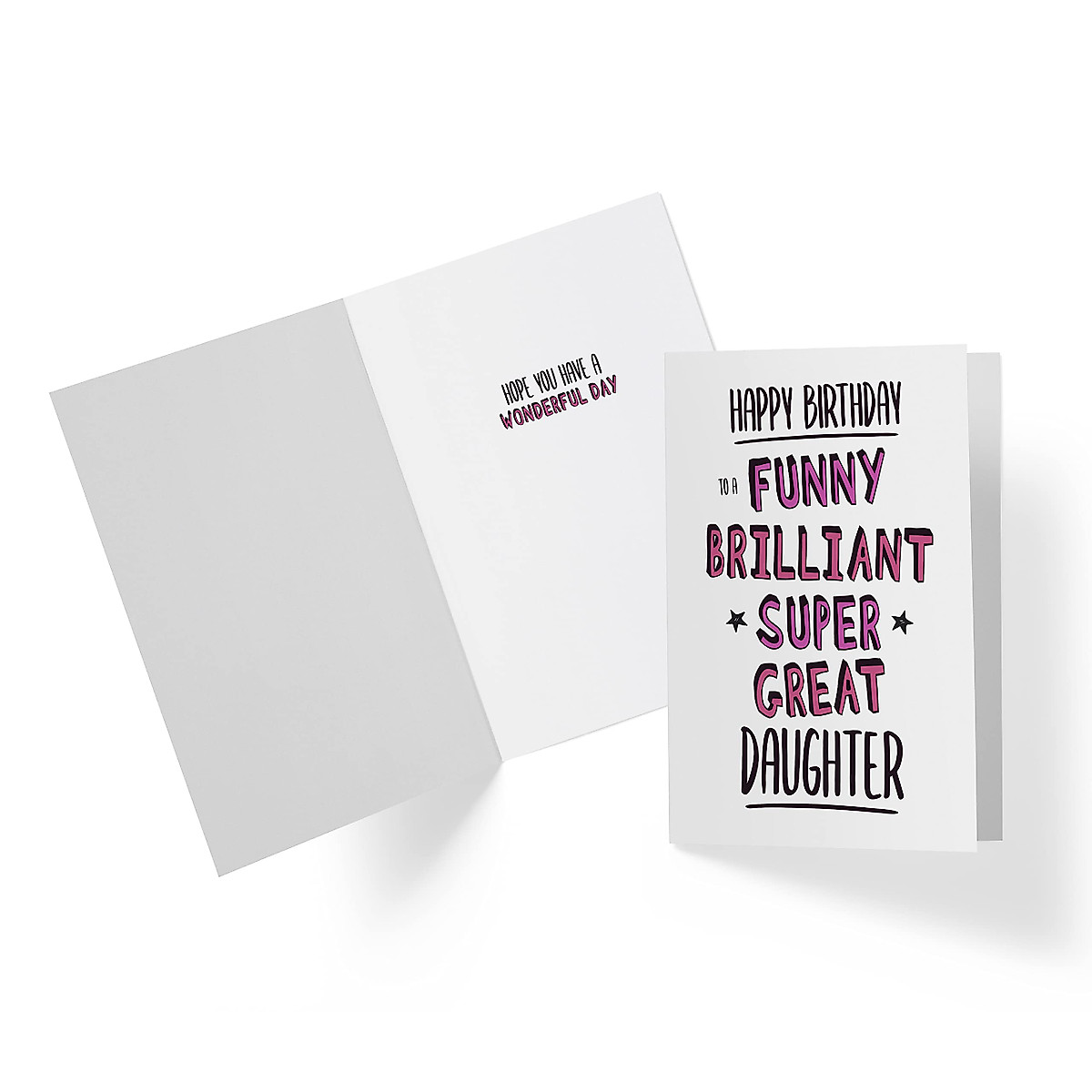 Sweet and Funny Birthday Card For Daughter, Large 5.5 x 8.5 Daughter Birthday Card, Birthday Cards For Daughter - Birthday Card Daughter - Karto - Compliment Daughter