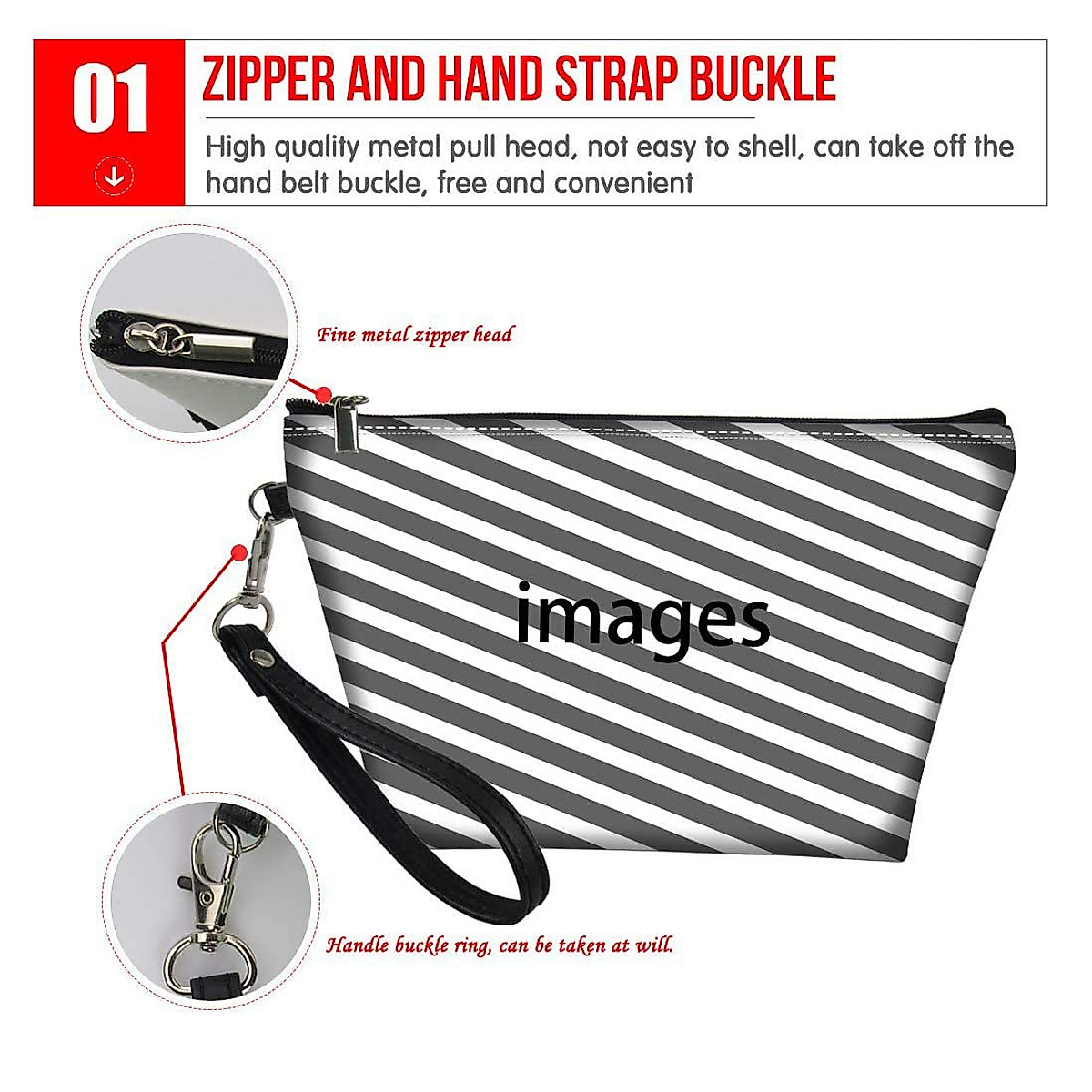 Mumeson Lightweight Portable Travel Cosmetic Bag Tropical Dachshund Make Up Toiletry Organizer Bag