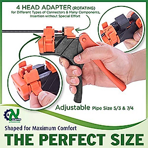 AL-MAGOR Talli Grip TG Garden Tool: Gun for Inserting Components - Connectors & Drippers into Micro-Pipes for Irrigation Pipes with Ease - Model 700011