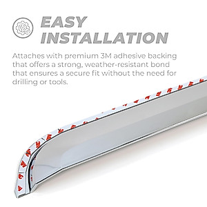 Putco 480138 Element Chrome Window Visor