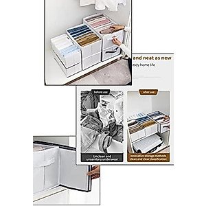 3 Pack- Sock Drawer Organizer Divider Fabric Foldable Drawer Organizers For clothing, sock and underwear organizer With Different Small Cells.