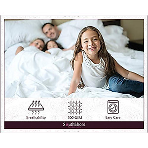 Botanical Leaves Collection - Premium Quality, Soft, Wrinkle, Fade, & Stain Resistant, Easy Care, Oversized Duvet Cover Set, King/California King, Grey