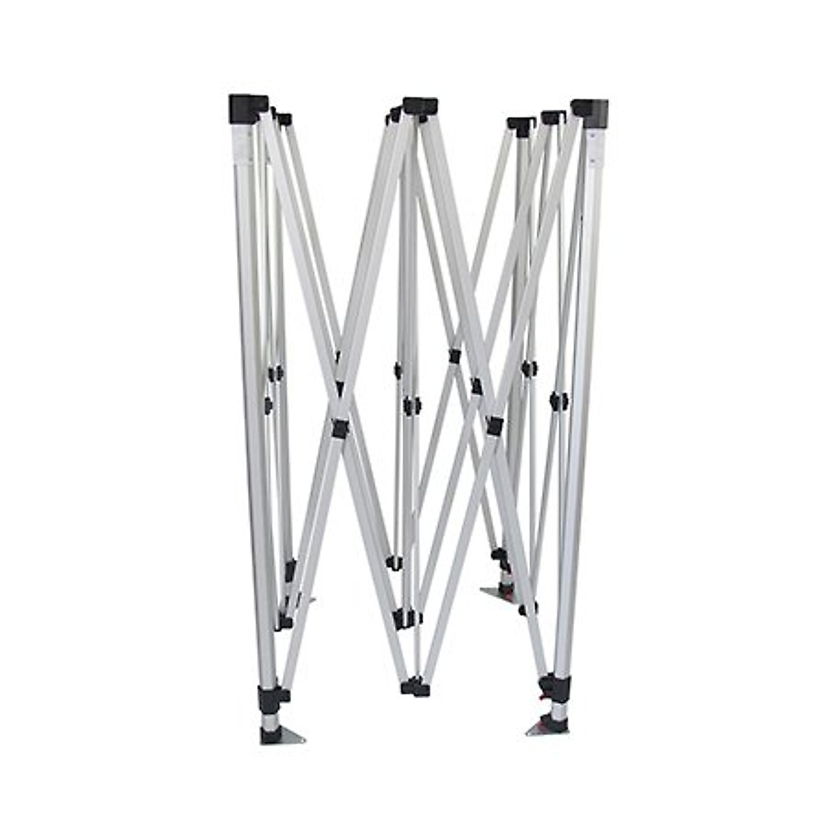 BannerBuzz Blank Canopy Tent with Carry Bag, Graphic with Hardware, 420 Denier Oxford Polyester Fabric, Pop Aluminum Frame for Easy Installation, Velcro Topper Attachment (20' x 10', White)