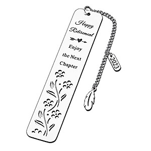 Retirement Gifts Bookmark for Women Men 2023 Happy Retirement Gifts for Teacher Nurse Retired Gifts for Coworker Colleague Boss Farewell Leaving Senior Employee Appreciation Retirement Gifts Ideas